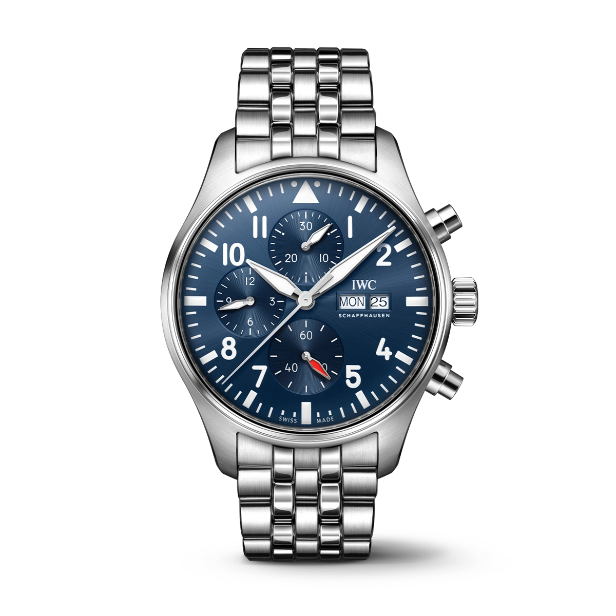 IWC Schaffhausen Pilot's Watch Chronograph Blue Dial 43mm