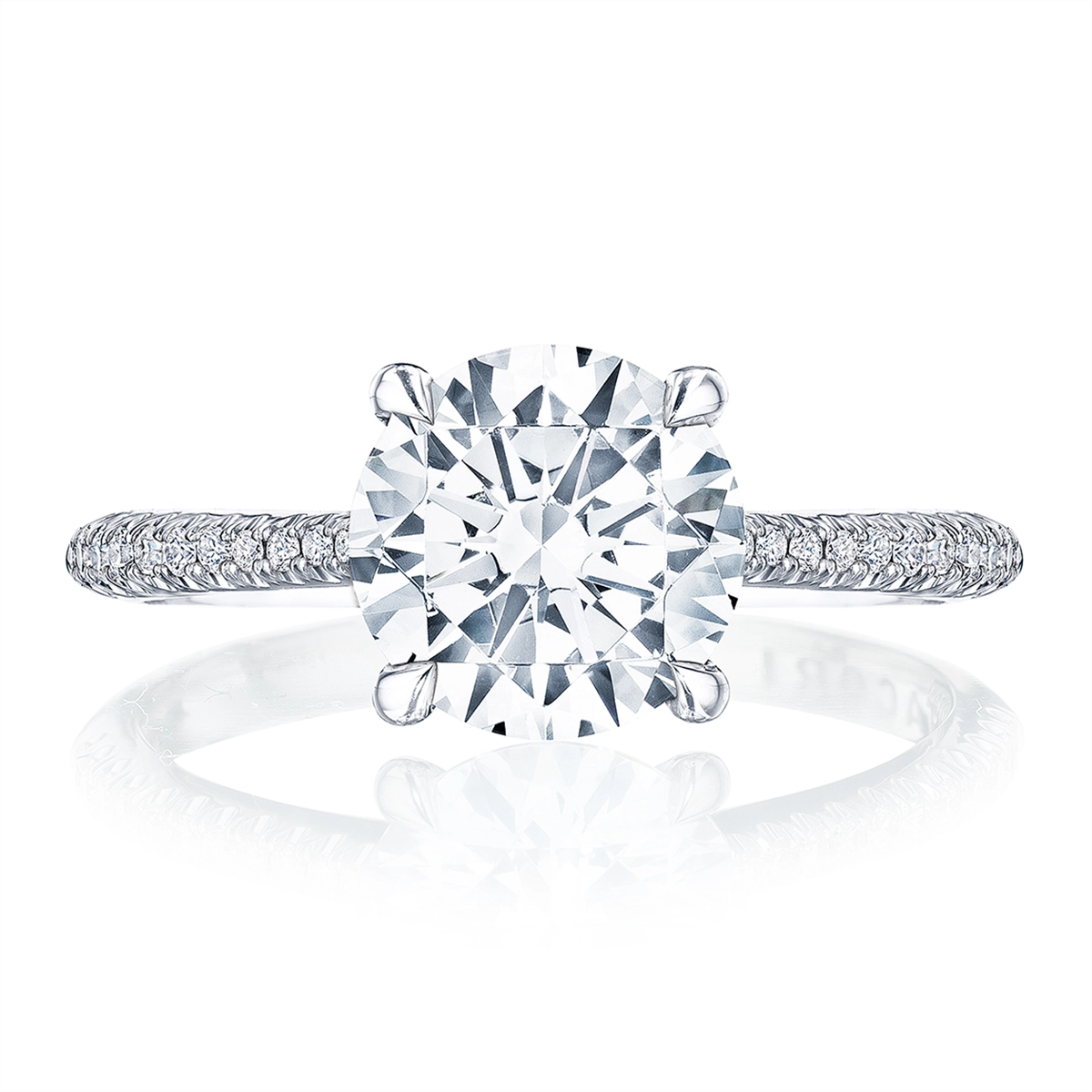 Tacori Founders 18K White Gold Diamond Engagement Ring – Meierotto Jewelers