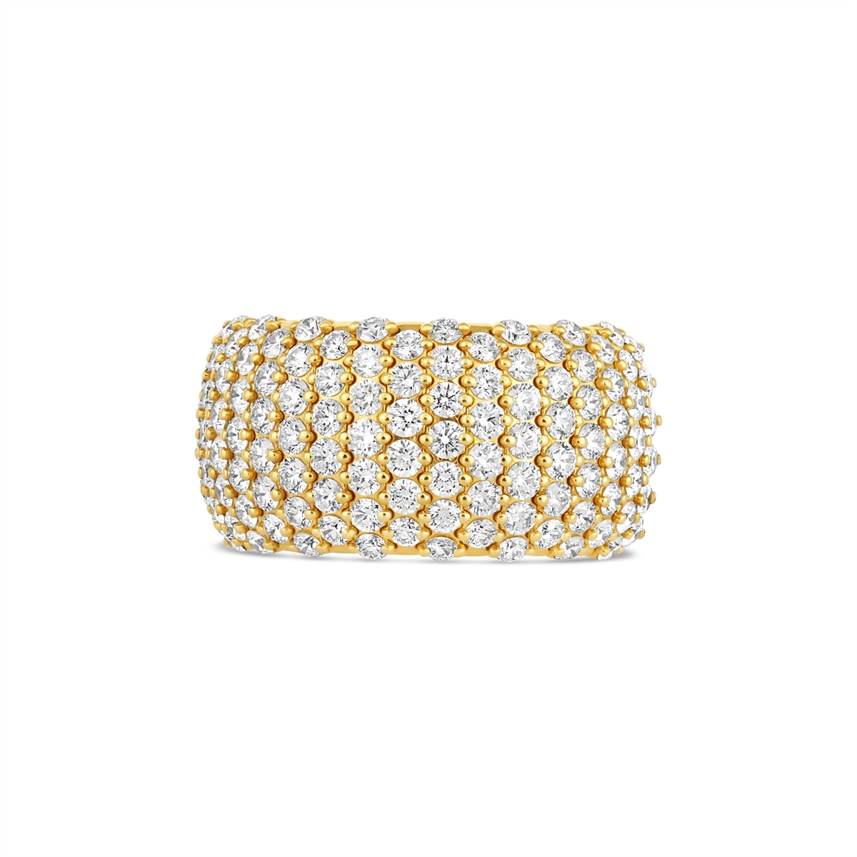 ZYDO 18K Yellow Gold Wide Stretch Diamond Ring – Meierotto Jewelers